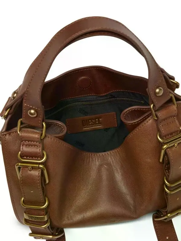DIESEL® D-one-small Top-handle Bag In Treated Leather