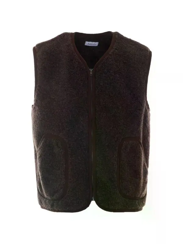 AMISH SUPPLIES Yellowstone Zip-up Vest - Brown
