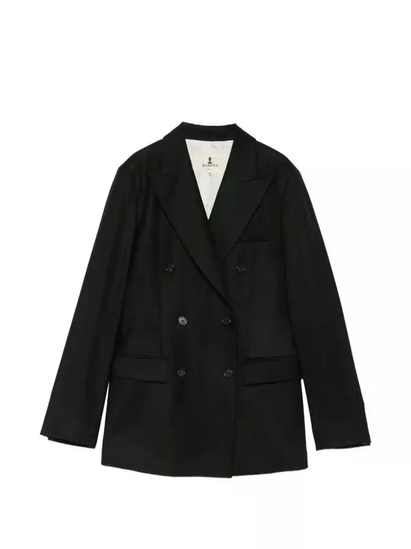 Barena Venezia Double-breasted Peak-lapels Blazer - Black