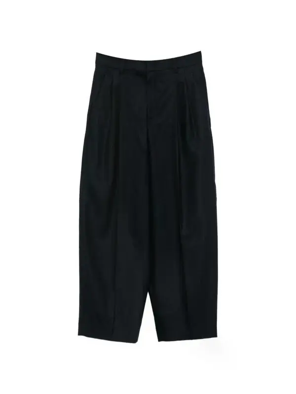 ROSSI Cropped Pleated Trousers