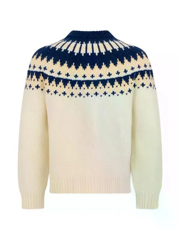 Dsquared2 Hybrid Chevron Jacquard Pullover - Neutrals