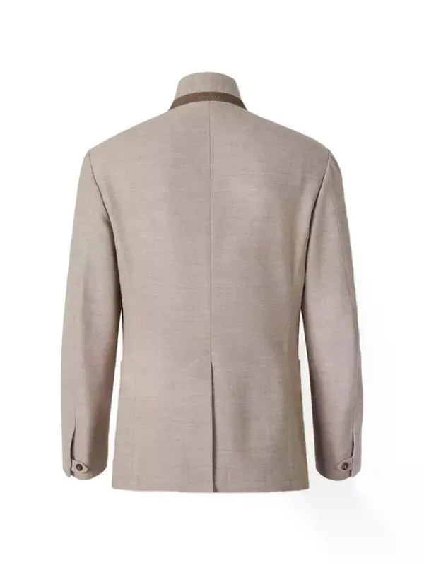 Canali High-neck Patch-pocket Jacket