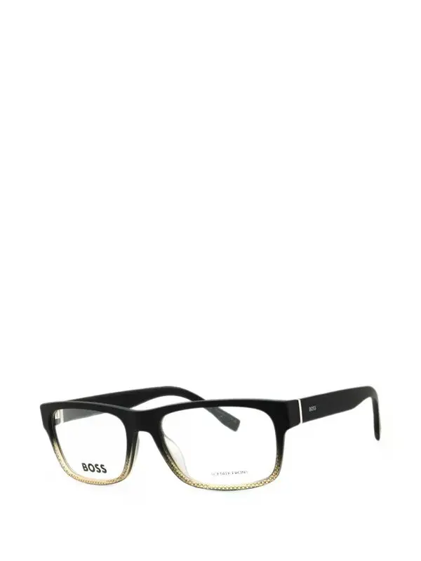 BOSS Rectangle-frame Glasses - Black