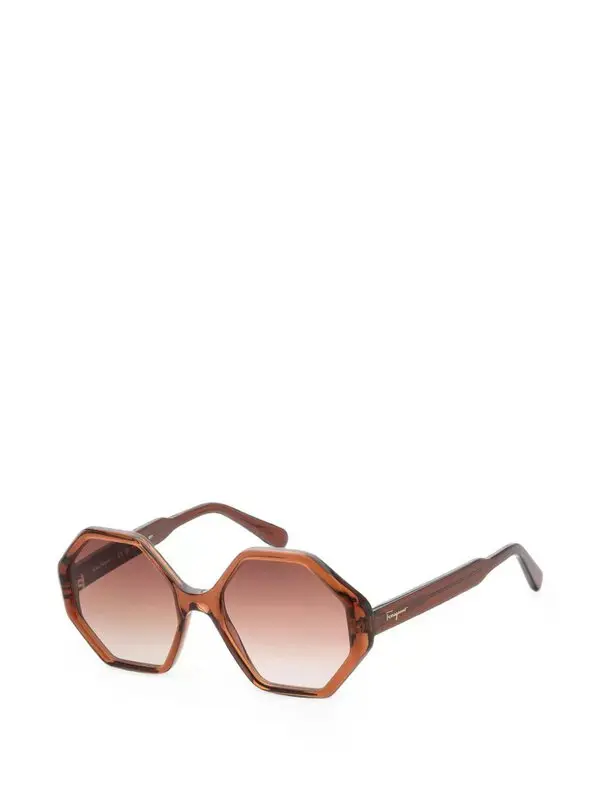 FERRAGAMO Geometric-frame Sunglasses