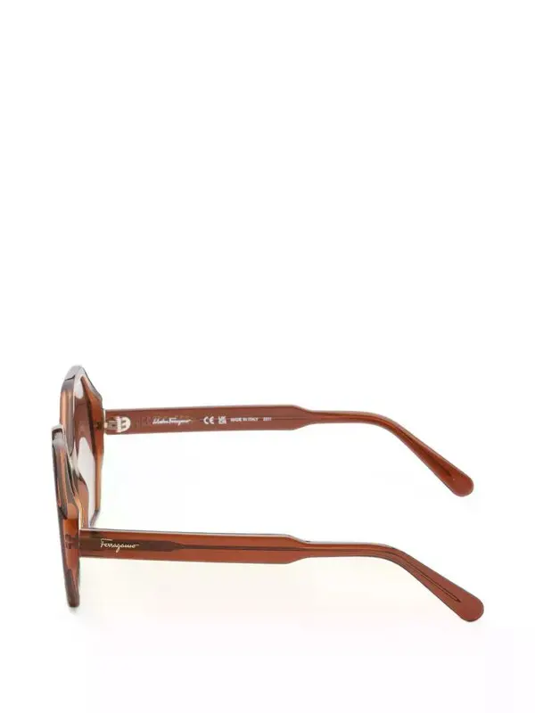 FERRAGAMO Geometric-frame Sunglasses