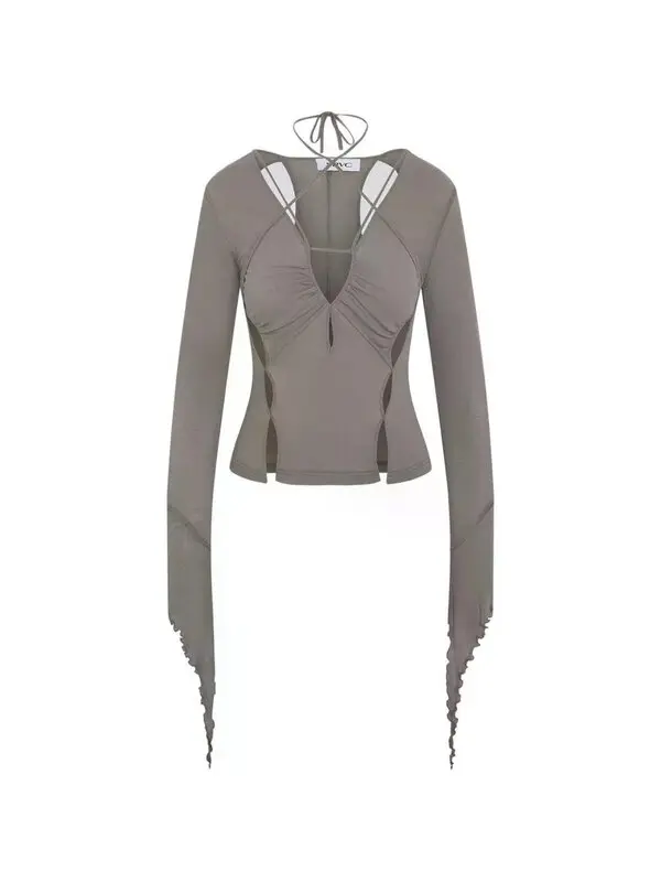 SRVC STUDIO Cut-out Ruched Top