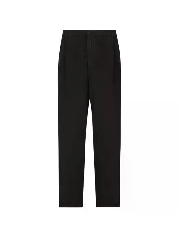 MASSIMO OSTI STUDIO Pleated Logo-patch Trousers