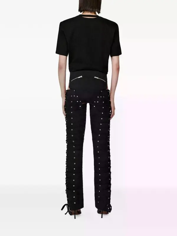 SRVC STUDIO Graphic-print Padded-shoulder T-shirt