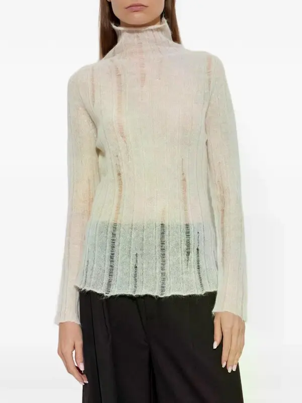 Fabiana Filippi Fitted Turtleneck In Mohair And Alpaca Blend