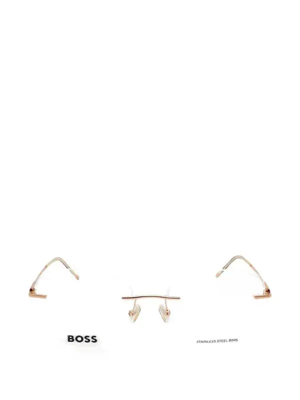 BOSS Rimless Rectangle-shape Glasses
