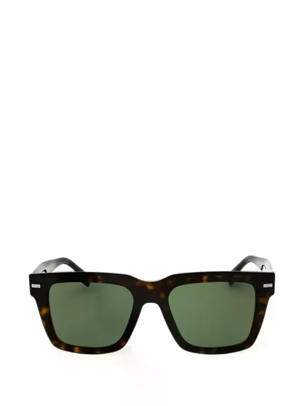 BOSS Tortoiseshell-effect Square-frame Sunglasses - Brown