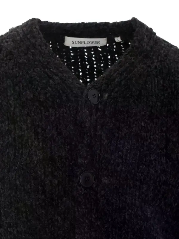 SUNFLOWER Bouclé-knit V-neck Cardigan