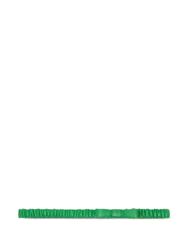 Dorothee Schumacher Bow Detail Stretch Belt - Green