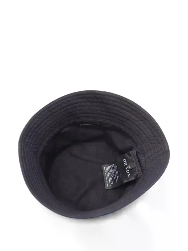 Prada Logo Print Bucket Hat