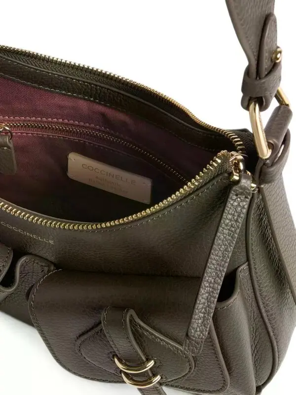 COCCINELLE Small Mavery Pocket Leather Shoulder Bag