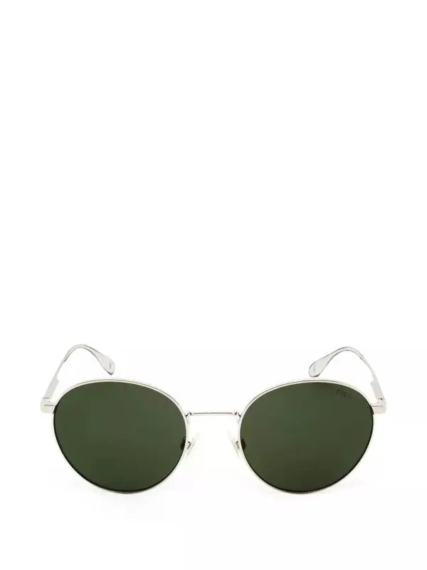 Polo Ralph Lauren Tone Round Frame Sunglasses - Silver