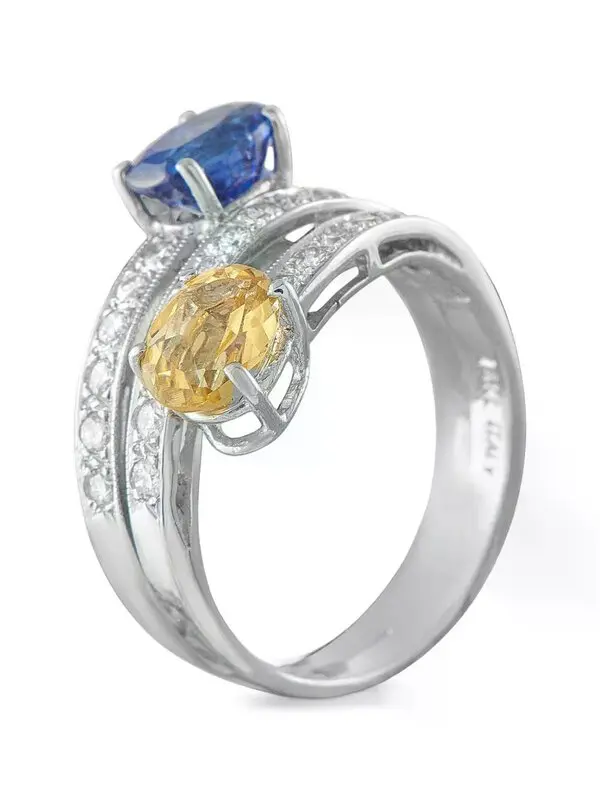 LB EXCLUSIVE Multi-stone Bypass Ring