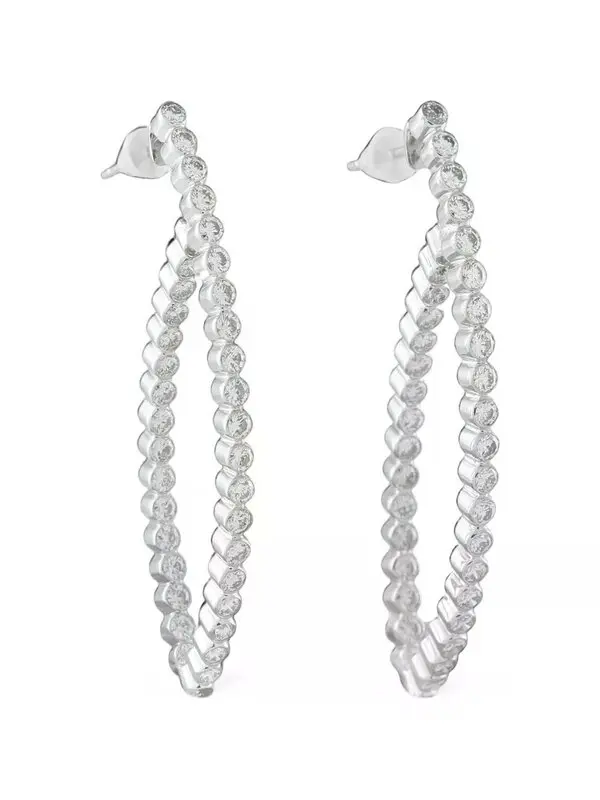 LB EXCLUSIVE Diamond Hoop Earrings