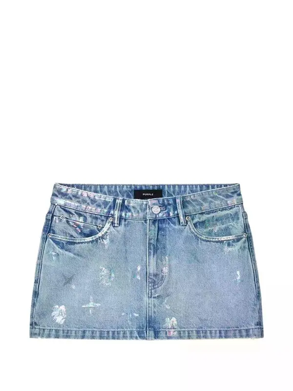 PURPLE BRAND Monogram Mini Skirt