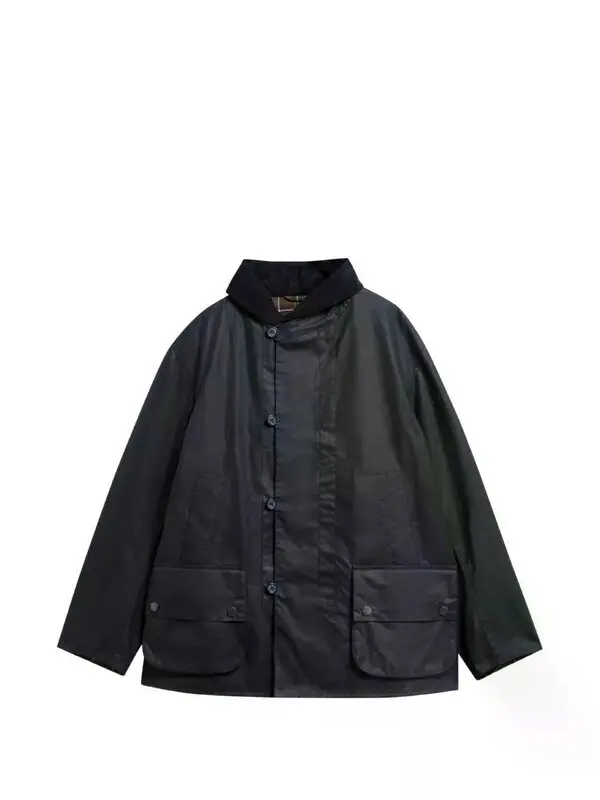 Barbour Macdale Waxed-cotton Corduroy-collar Jacket