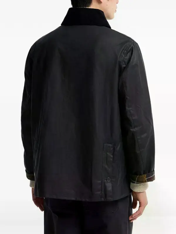 Barbour Macdale Waxed-cotton Corduroy-collar Jacket