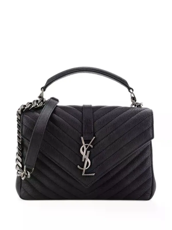 Saint Laurent Monogram College Bag - Black