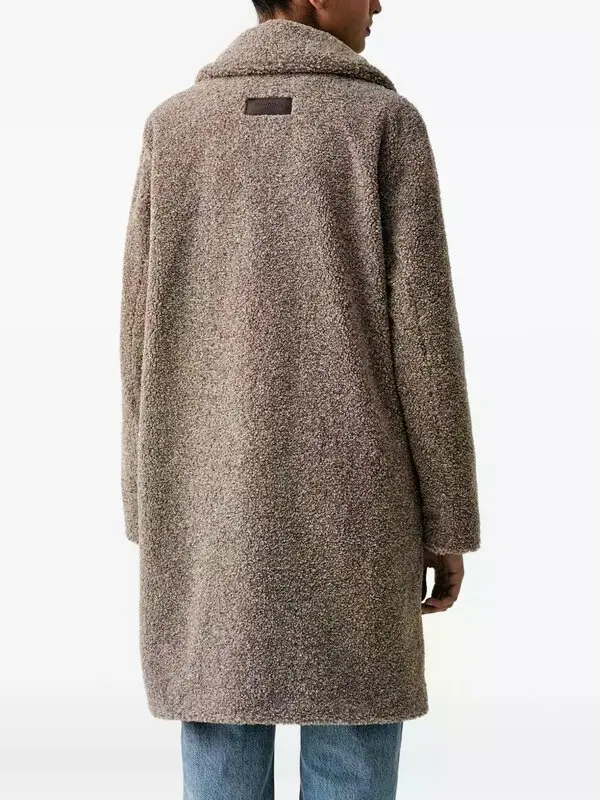 Marc O'polo Bouclé Notch-lapel Coat - Neutrals