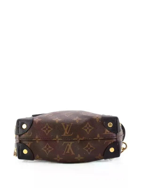 LOUIS VUITTON Petite Malle Souple Handbag Monogram Canvas - Black