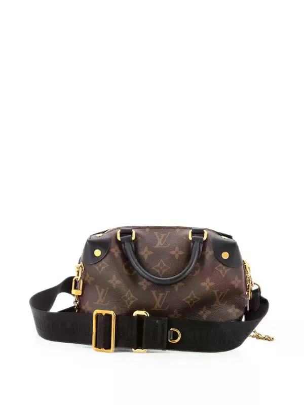 LOUIS VUITTON Petite Malle Souple Handbag - Black