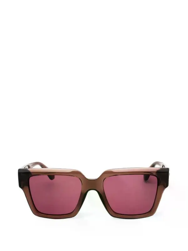 FERRAGAMO Gancini Square-frame Sunglasses - Brown