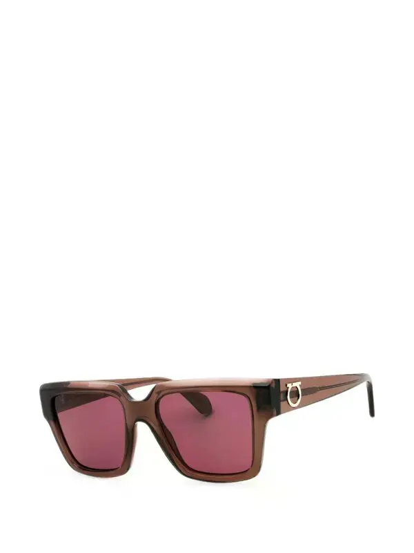 FERRAGAMO Gancini Square-frame Sunglasses