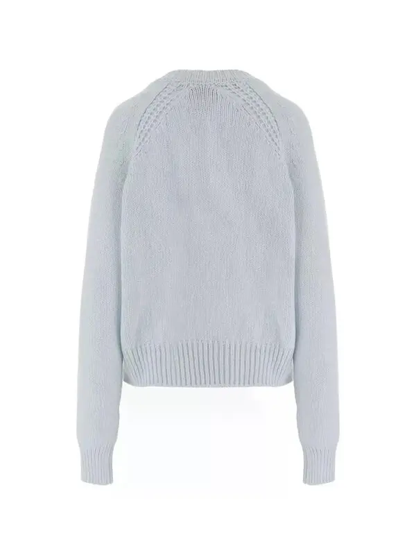 SA SU PHI Pointelle-knit Raglan-sleeve Sweater