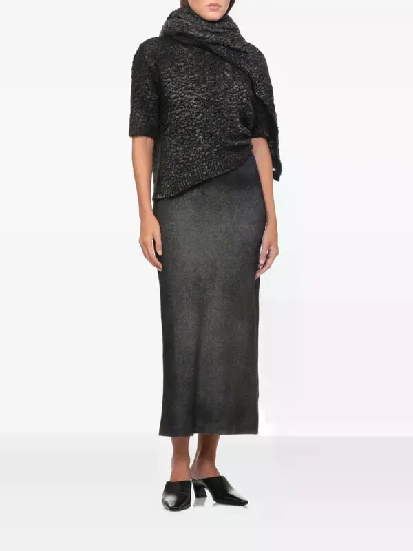 Avant Toi Bouclé-knit Short-sleeve Sweater