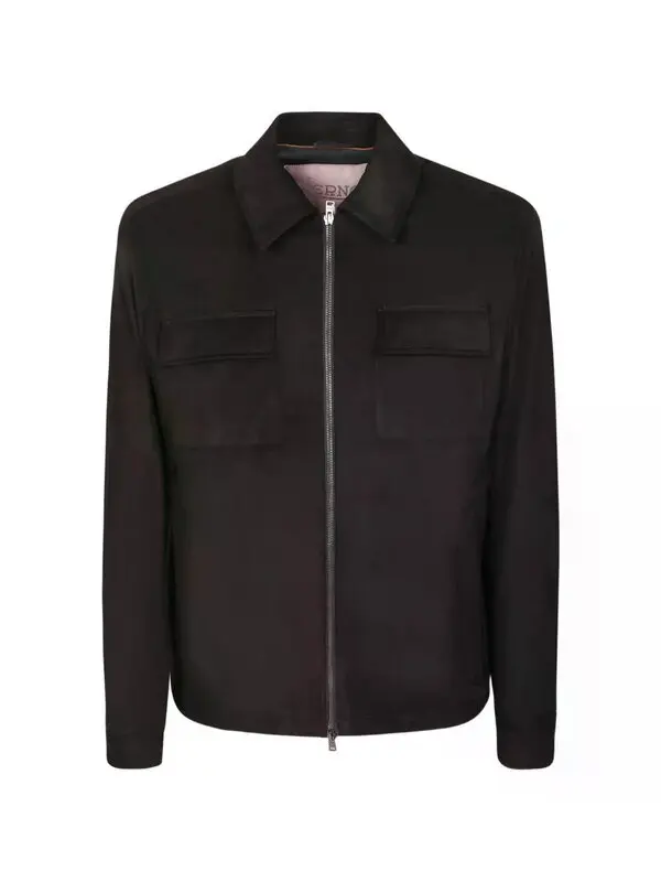 Herno Zip-up Chest-pocket Overshirt