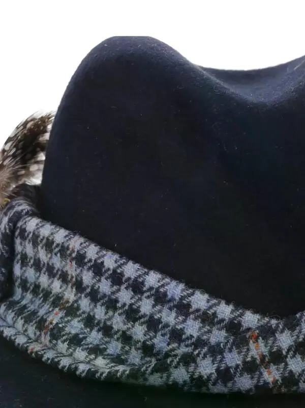 ALEXIA ALVAREZ DE TOLEDO Houndstooth-trim Hat