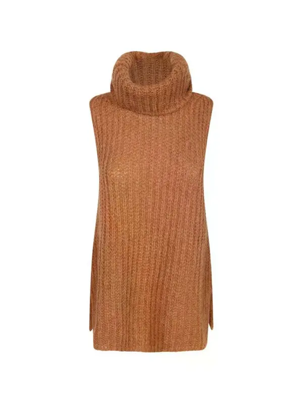 Herno Ribbed-knit Roll-neck Sweater - Brown