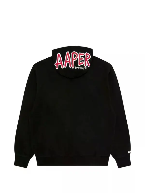 AAPE BY *A BATHING APE Basic Aaper Logo-embroidered Drawstring Hoodie