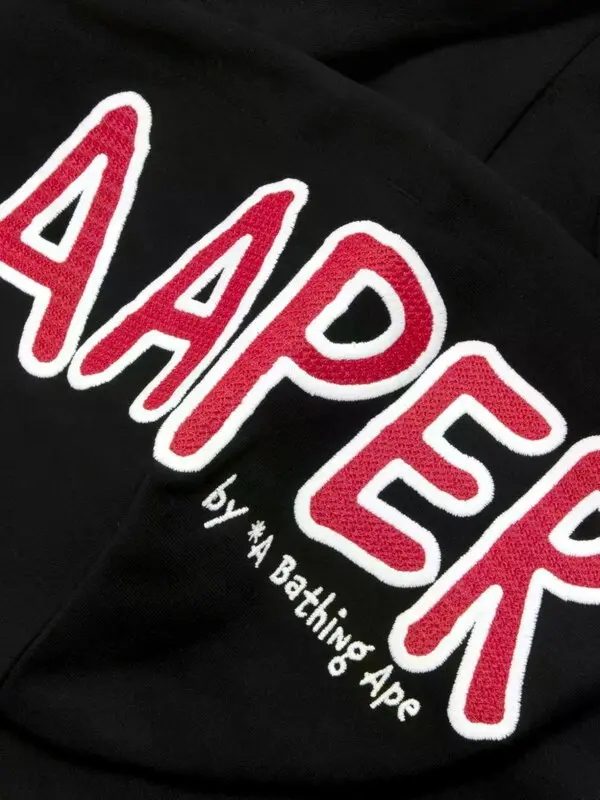 AAPE BY *A BATHING APE Basic Aaper Logo-embroidered Drawstring Hoodie