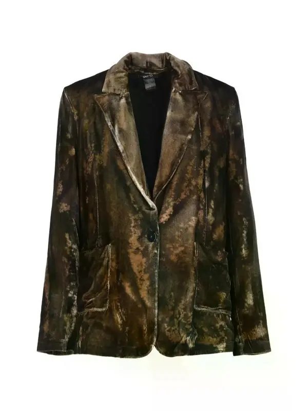 Avant Toi Velvet Effect Single-breasted Blazer