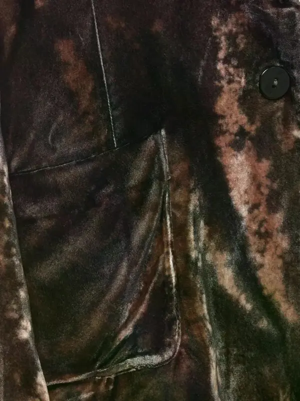 Avant Toi Velvet Effect Single-breasted Blazer