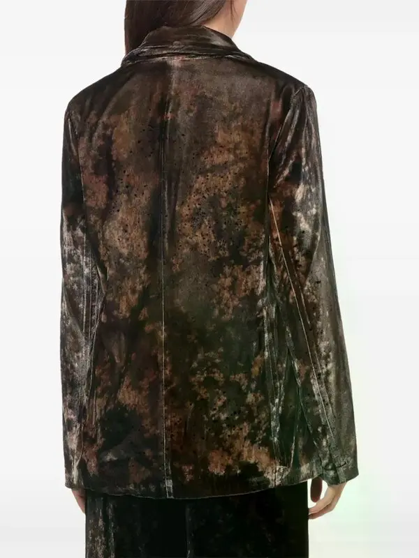Avant Toi Velvet Effect Single-breasted Blazer