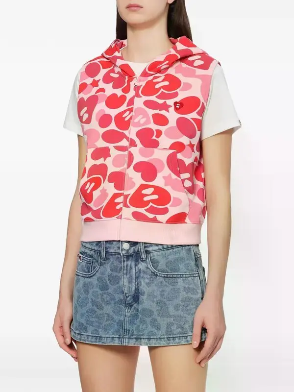 AAPE BY *A BATHING APE Heart Camouflage Gilet