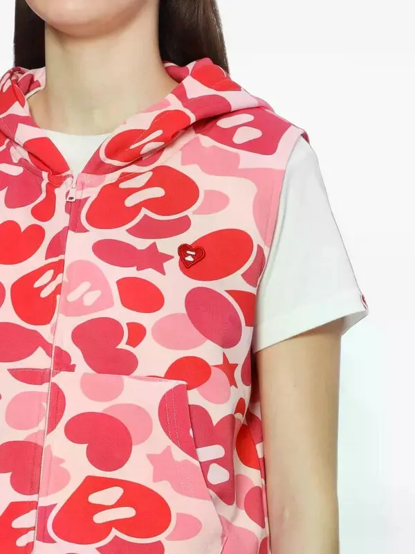 AAPE BY *A BATHING APE Heart Camouflage Gilet