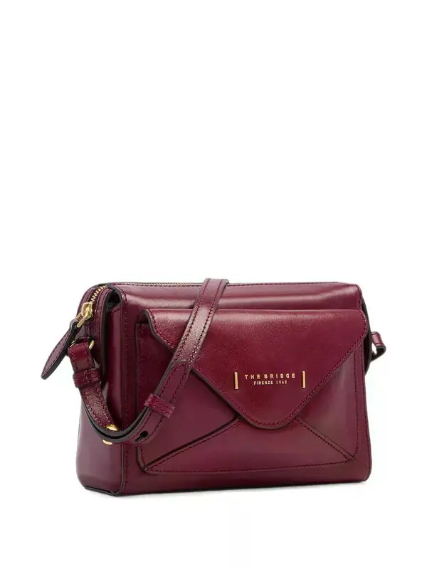 THE BRIDGE Leather Cross Body Bag - Red