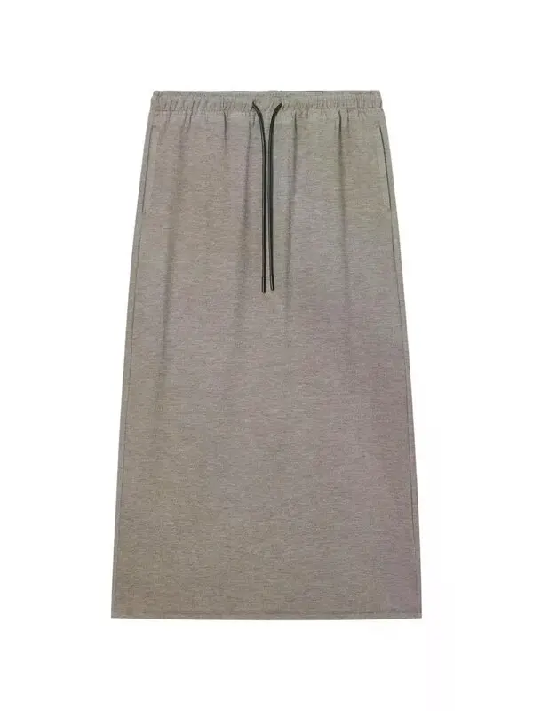TOUT A COUP Drawstring Waist Midi Skirt