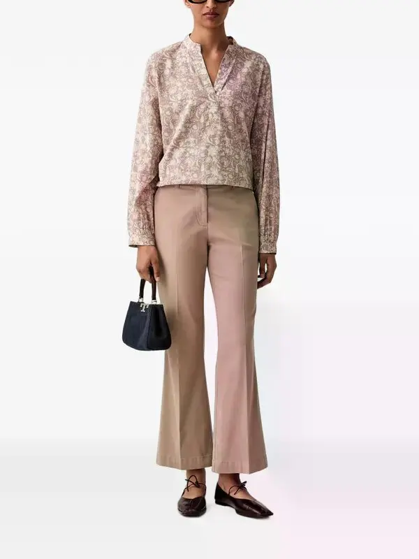 Marc O'polo Pressed-crease Flared Trousers