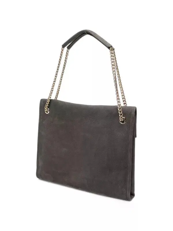 Orciani Logo-plaque Foldover Shoulder Bag