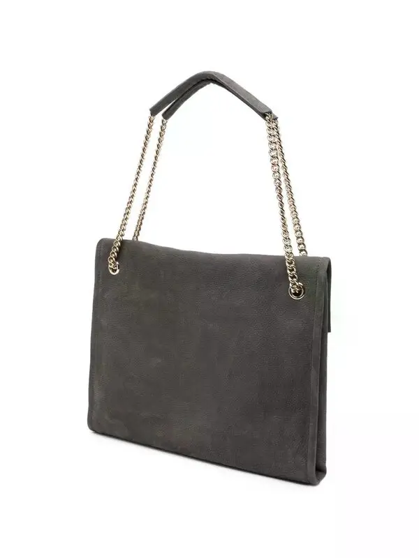 Orciani Logo-plaque Foldover Shoulder Bag