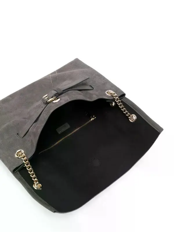 Orciani Logo-plaque Foldover Shoulder Bag