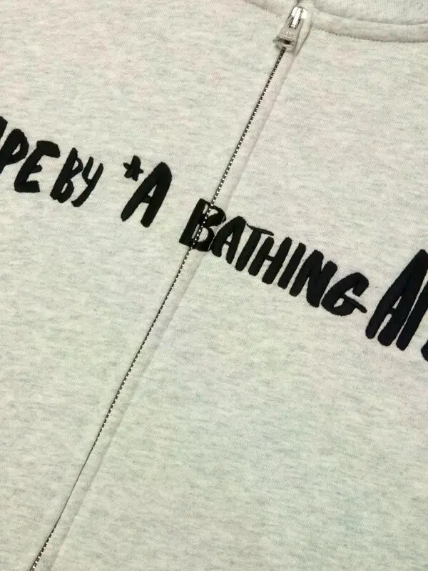 AAPE BY *A BATHING APE Aaper Logo-embroidered Zip-up Hoodie